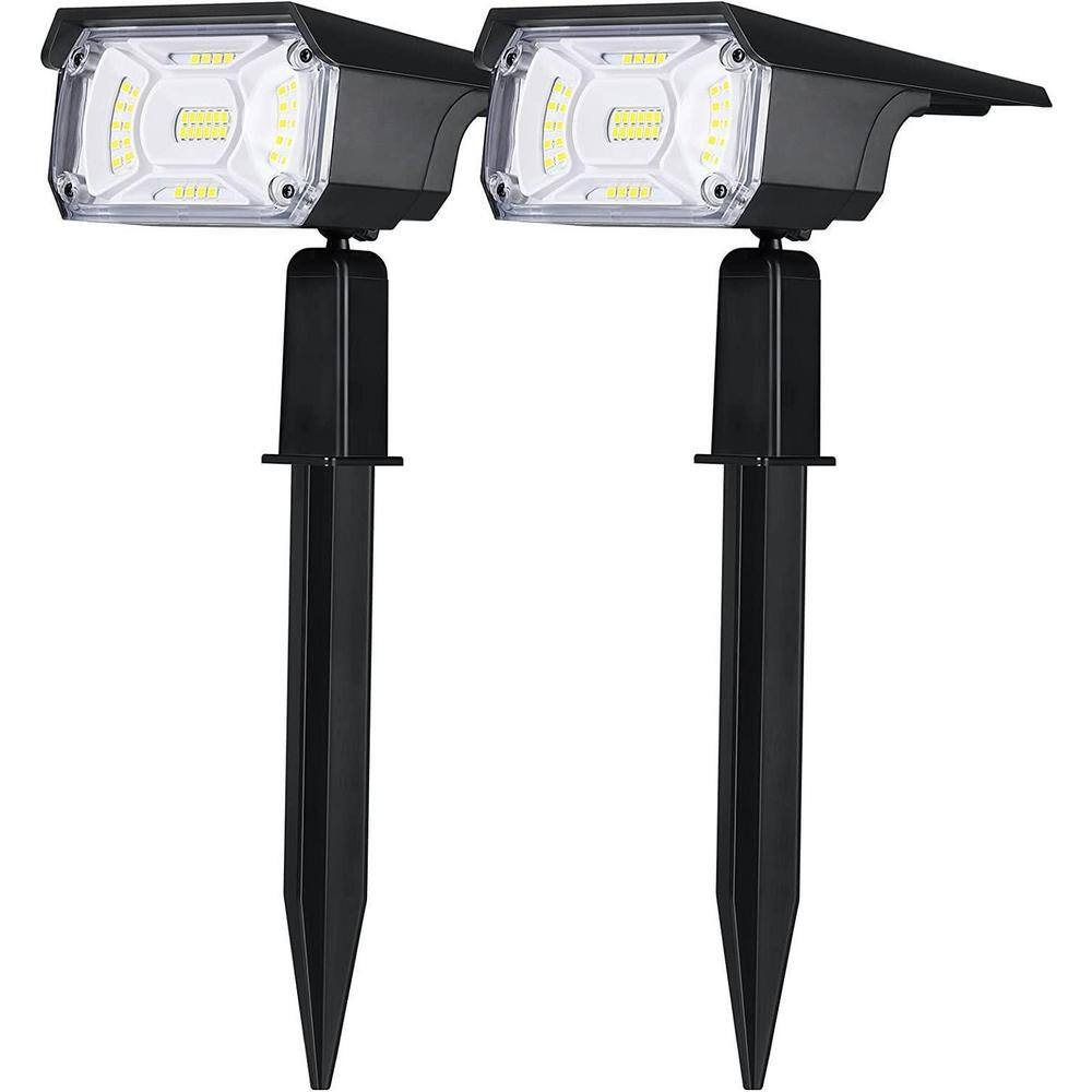 Cubilan Solar Spot Lights Outdoor, 3 Modes Outdoor Solar Garden Lights ...