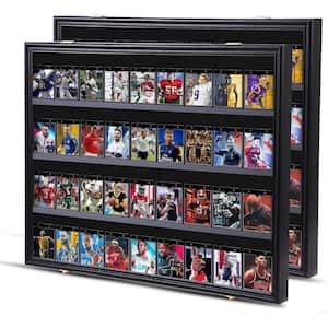 Black 24 in. x 31 in. Sports Card Display Frame Case, Baseball Card ...