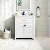 Home Decorators Collection Hanna 30 in. Single Sink White Bath Vanity ...