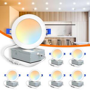 Bulbrite 5/6 in. 5CCT New Construction or Remodel Integrated LED ...