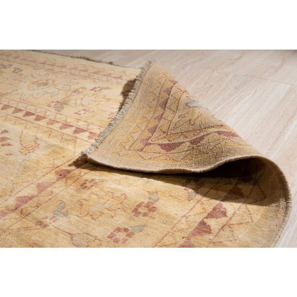 EORC Beige Hand Knotted Wool Classic Oriental 13 ft. x 20 ft. Rug ...