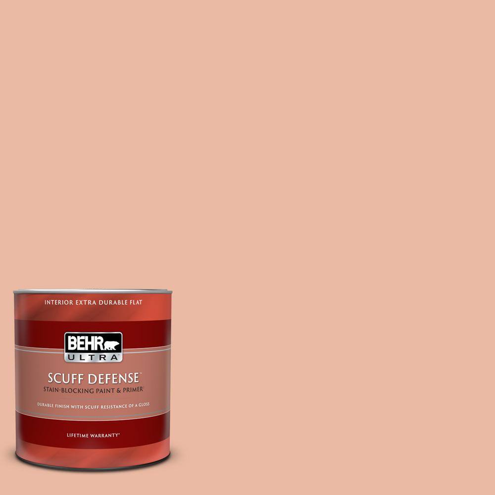 BEHR ULTRA 1 qt. #M200-3 Sunset Drive Extra Durable Flat Interior Paint ...