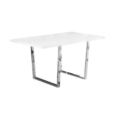Glossy White End Table HD3056