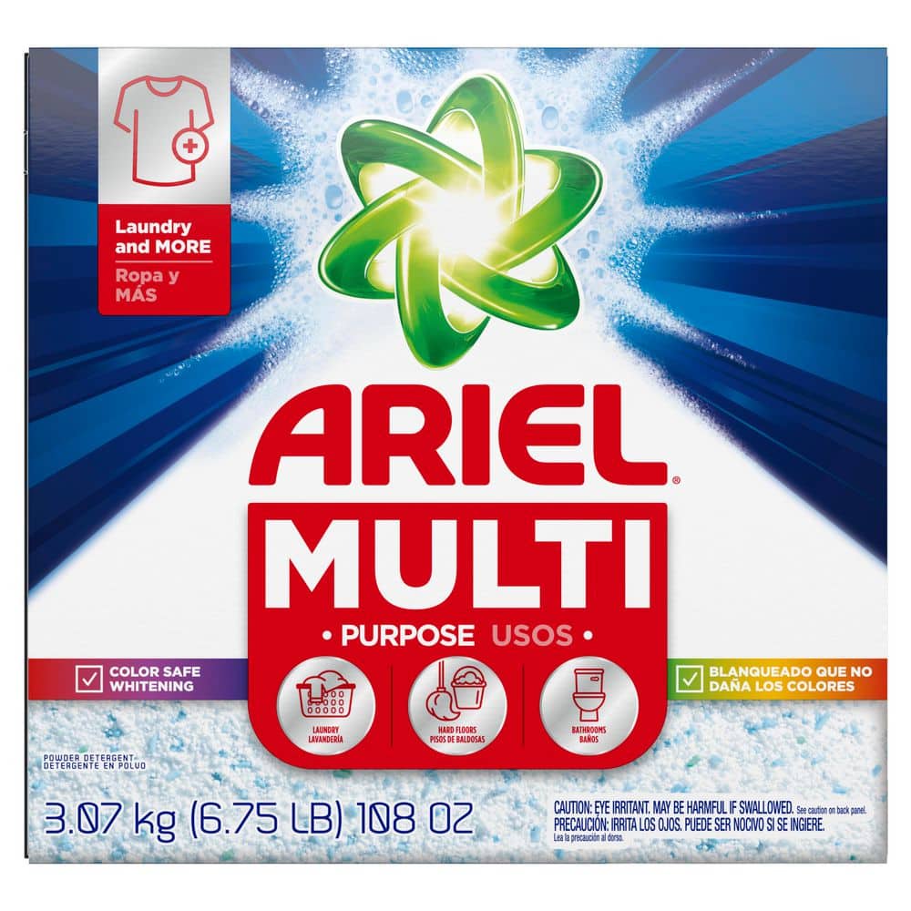 ARIEL 108 oz Multi-Use Color Safe Powder Laundry Detergent (95-loads ...