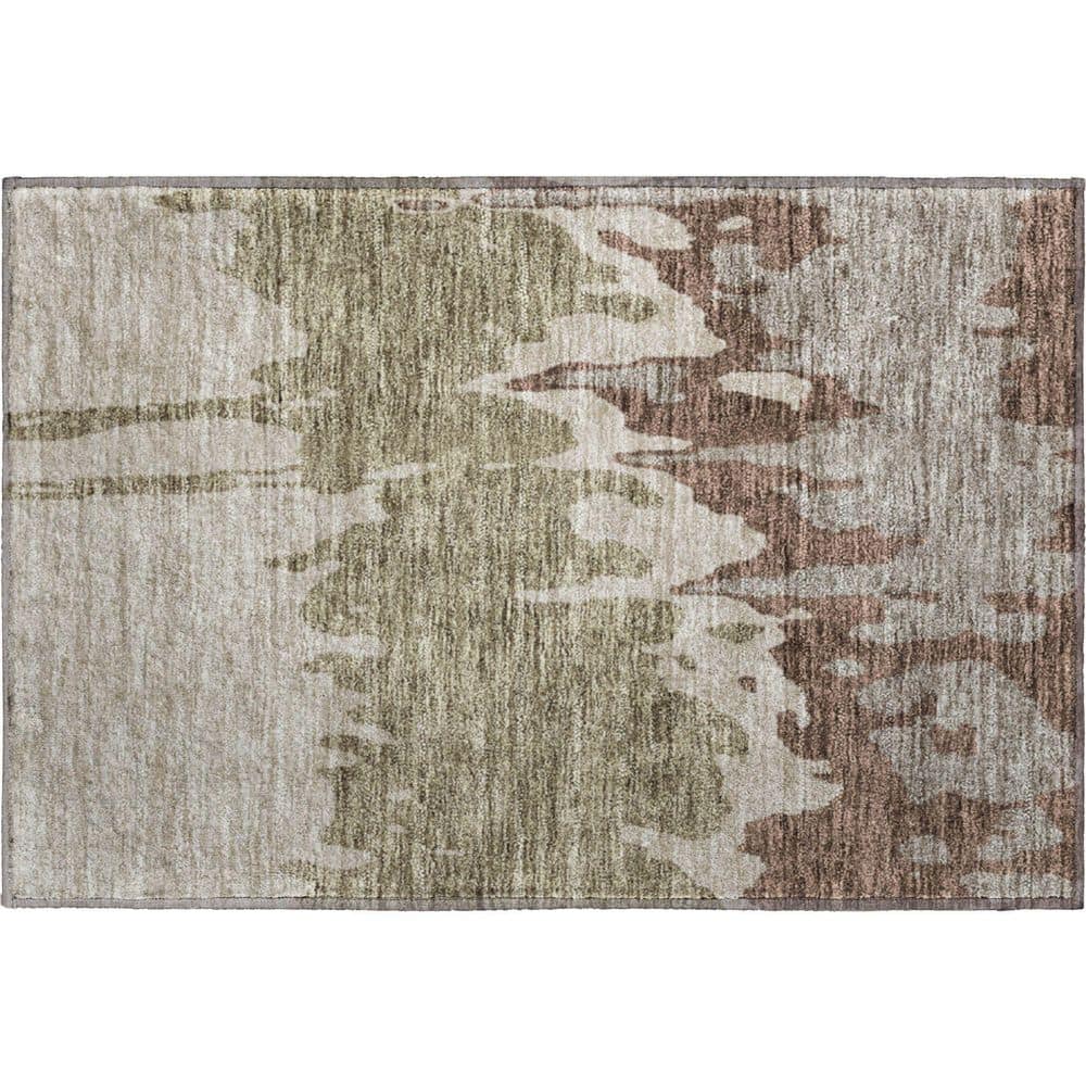 Addison Rugs Mayfield Premium Machine Washable Abstract AMF961 Beige 1 ...