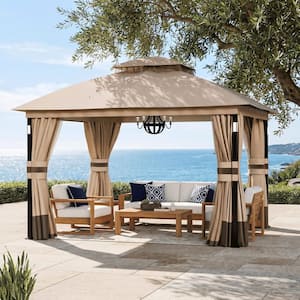 COVERED OUTDOOR OUTDOOR LIVING SPACES Ultra Series Patio Gazebo 10 ft ...