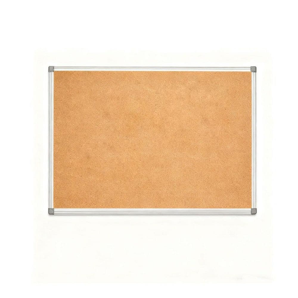 36 in. x 24 in. Nature Cork Framed Memo Board for Homes or Offices ...