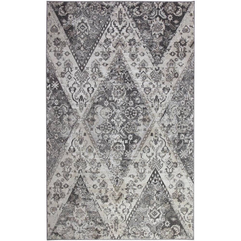 Mohawk Home Glasgow Grey 4 ft. x 6 ft. Oriental Area Rug 163646 - The ...