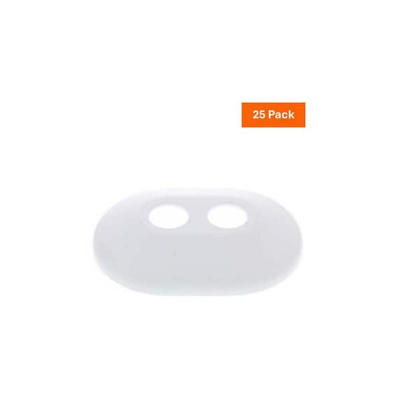 Viega PureFlow 1/2 in. Plastic Double Escutcheon (25-Pack) 53121 - The ...