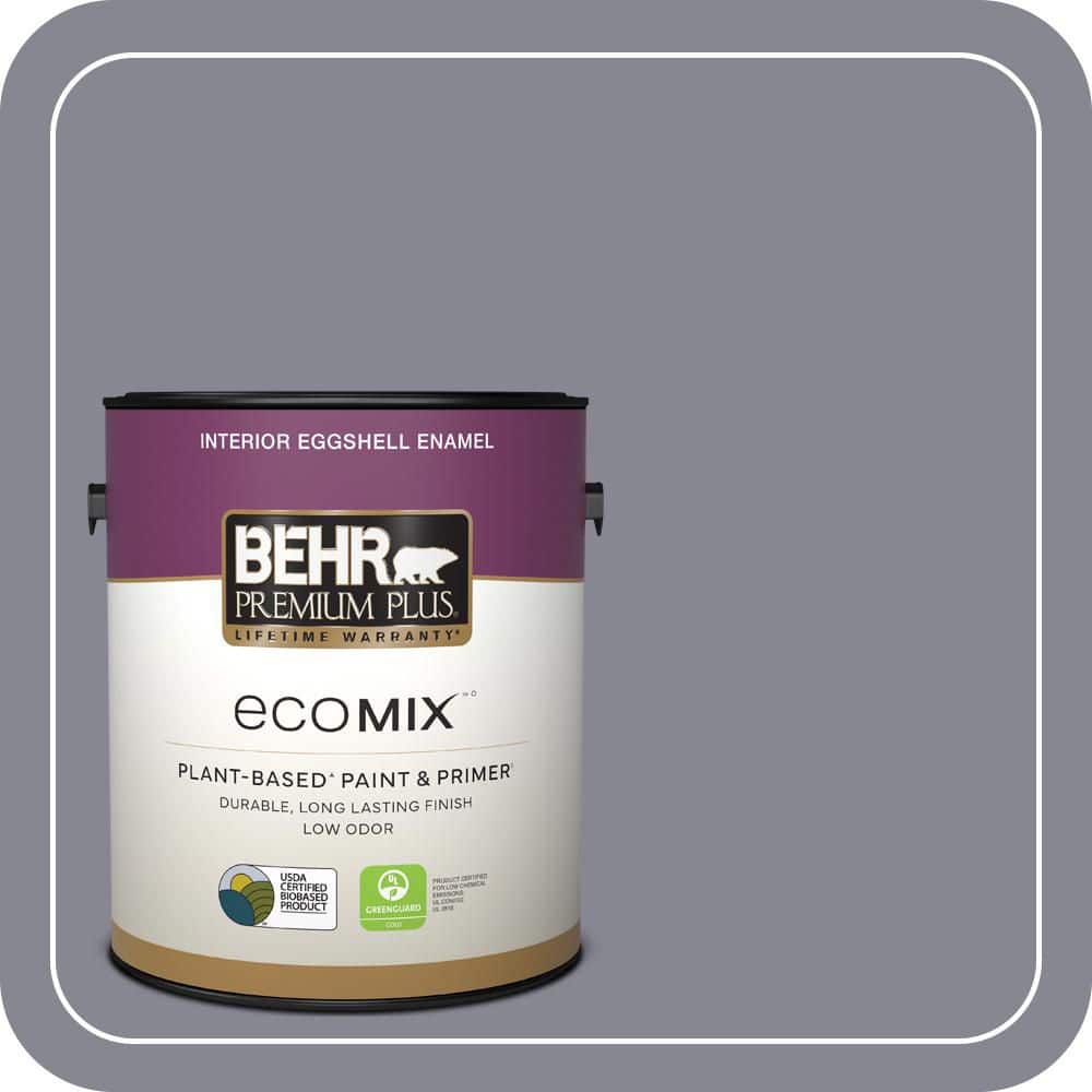 BEHR PREMIUM PLUS 1 gal. #PPU16-15 Gray Heather Eggshell Enamel EcoMix ...