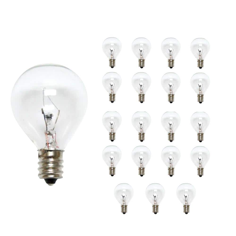Bulbrite 25-Watt Dimmable Clear G11 Candelabra (E12) Krypton Bulb, 20 ...