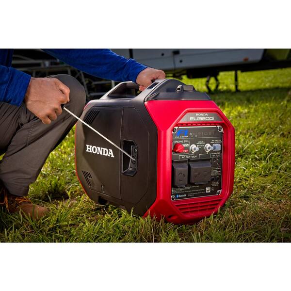 EU3200i 3200 Watt Recoil Start Gasoline Portable Generator Inverter w CO MINDER w a Fuel Injected Honda Engine EU3200IAC2 The Home Depot