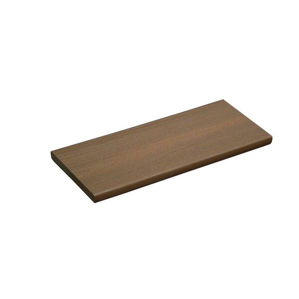 Fiberon ArmorGuard 3/4 in. x 11-1/4 in. x 8 ft. Brazilian Walnut Capped ...