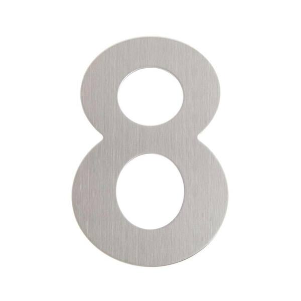 Reviews for Everbilt 6 in. Silver Stainless Steel Floating House Number ...