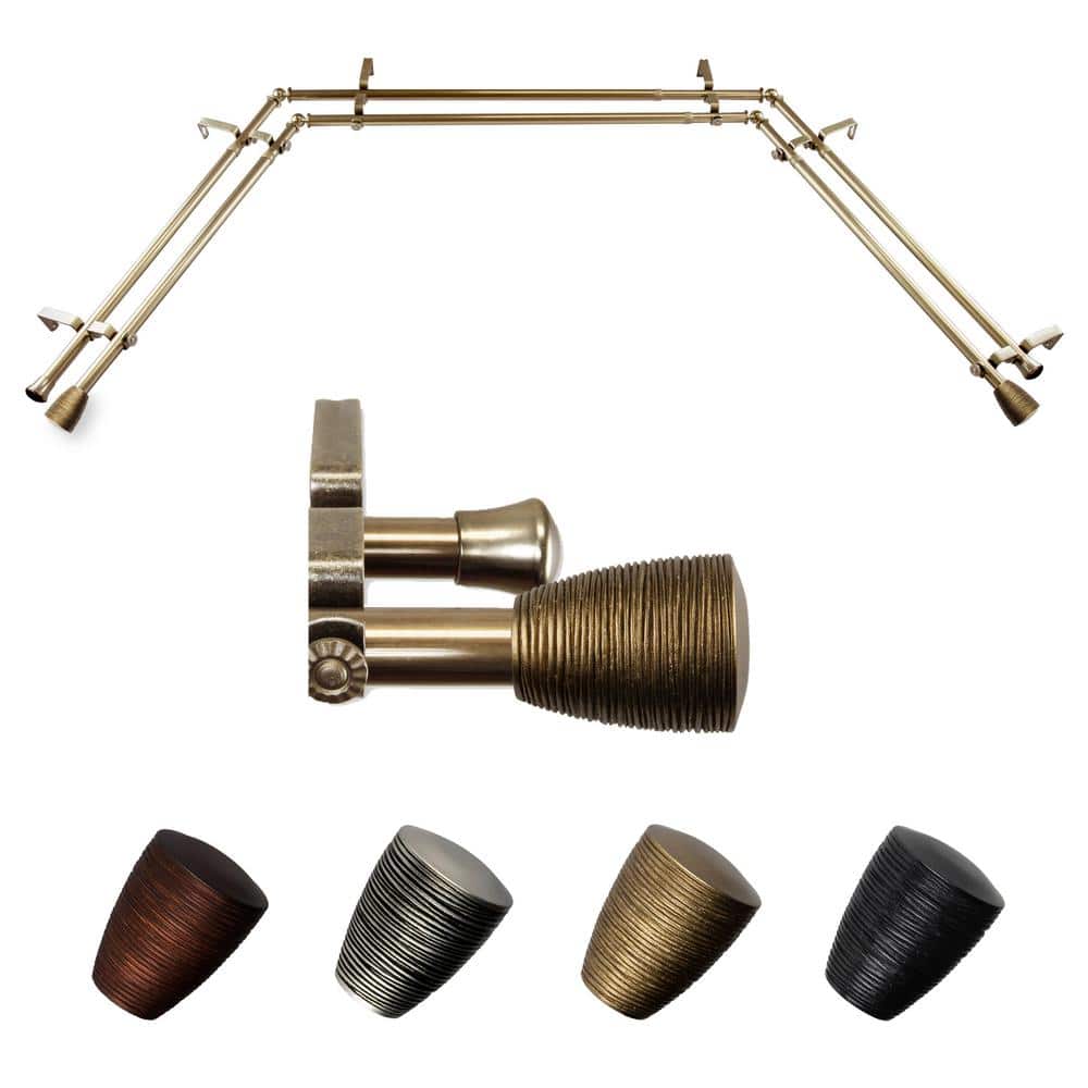 EMOH Senna 20-36 in. sides, 38-72 in. center Adjustable Bay Window ...