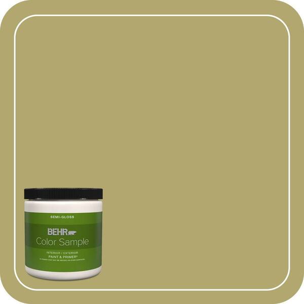 BEHR PREMIUM PLUS 8 oz. #PPU9-05 Natchez Moss Semi-Gloss Interior ...