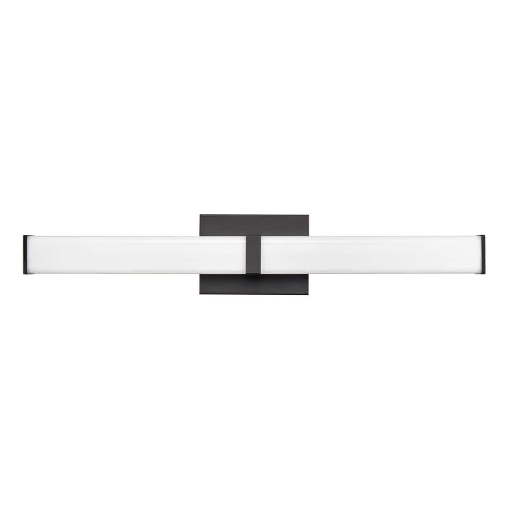 Millennium Lighting Tron 1-Light 24 in. Matte Black Vanity Light with ...