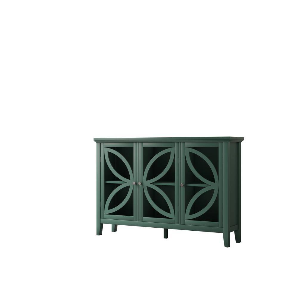 Green Accent Cabinet with Adjustable Shelf LC-953062 - The Home Depot