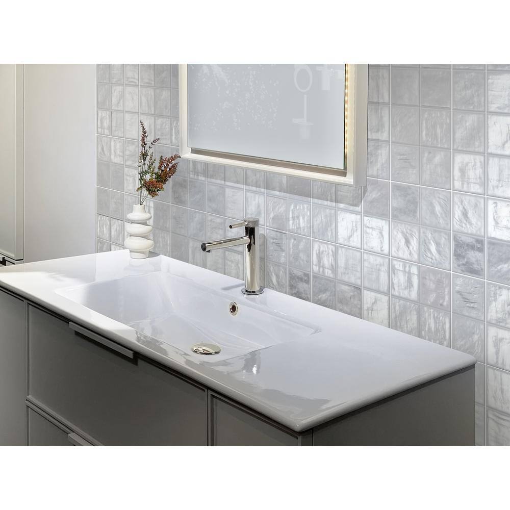 Apollo Tile Blue 4 in. x 4 in. Polished and Honed Ceramic Mosaic Tile ...
