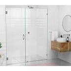 Glass Warehouse Illume 61.75 in. W x 78 in. H Wall Hinged Frameless ...