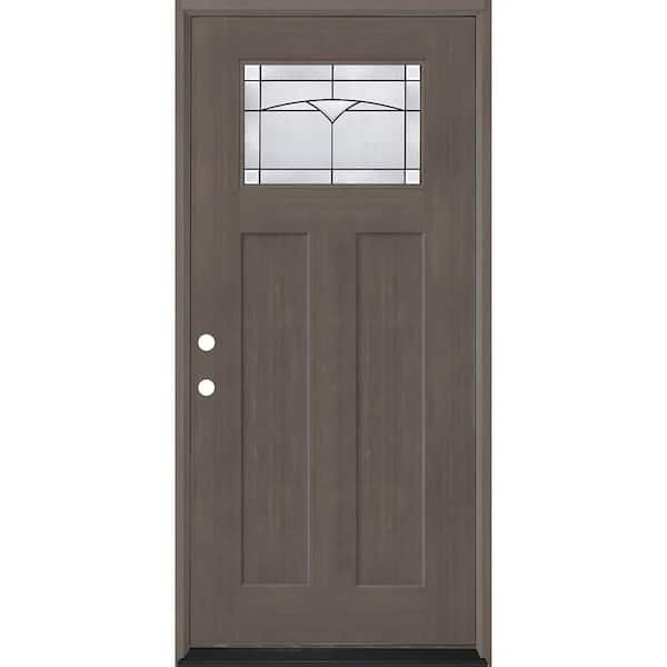 Steves & Sons Regency 36 in. x 80 in. 1/4 TopL Horizon Glass RHIS ...