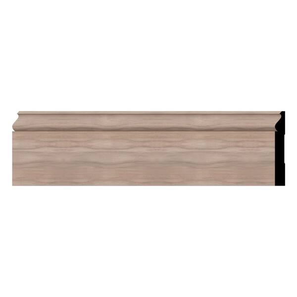 Ekena Millwork WM163 0.56 in. D x 5.25 in. W x 96 in. L Wood Walnut ...
