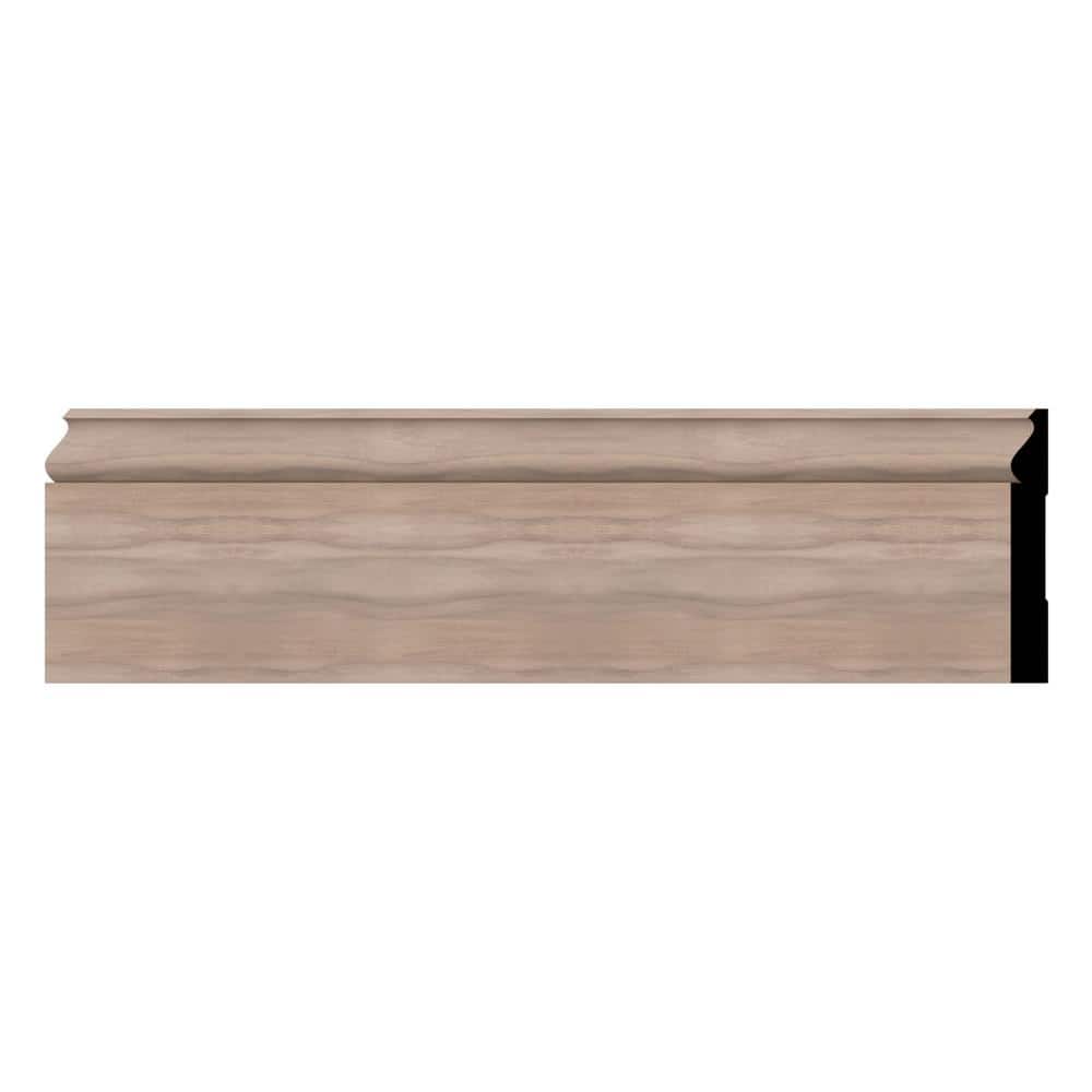 Ekena Millwork WM163 0.56 in. D x 5.25 in. W x 96 in. L Wood Walnut ...