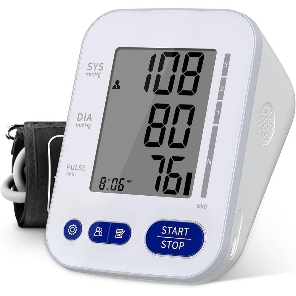 Lynzavix 5.5 in. x 4.1 in. x 3.1 in. Accurate Blood Pressure Monitor ...
