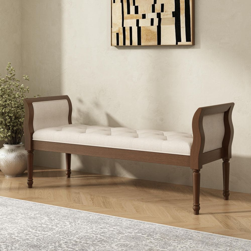 CHRISTOPHER KNIGHT HOME Griswald 52 in. Brown plus Beige Bedroom Fabric ...