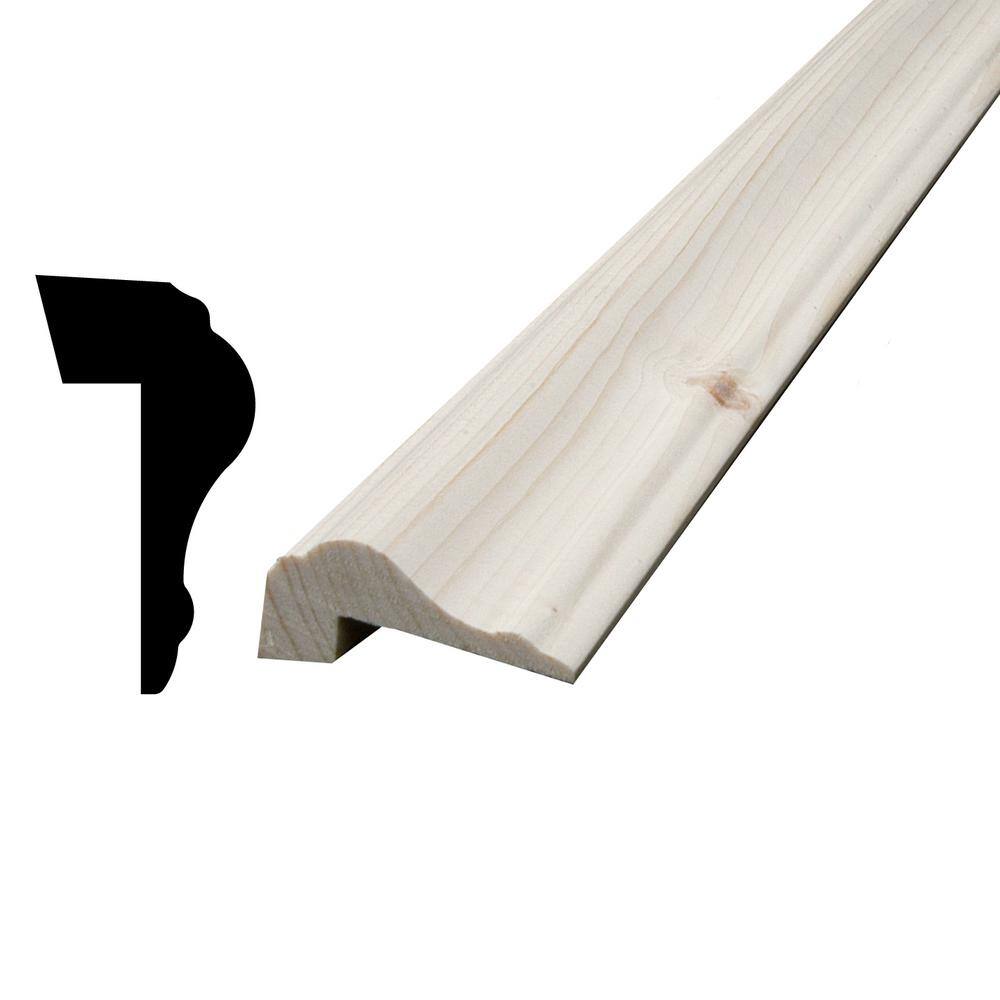 Alexandria Moulding 0.812 in. D x 1.50 in. W x 96 in. L Knotty Pine ...
