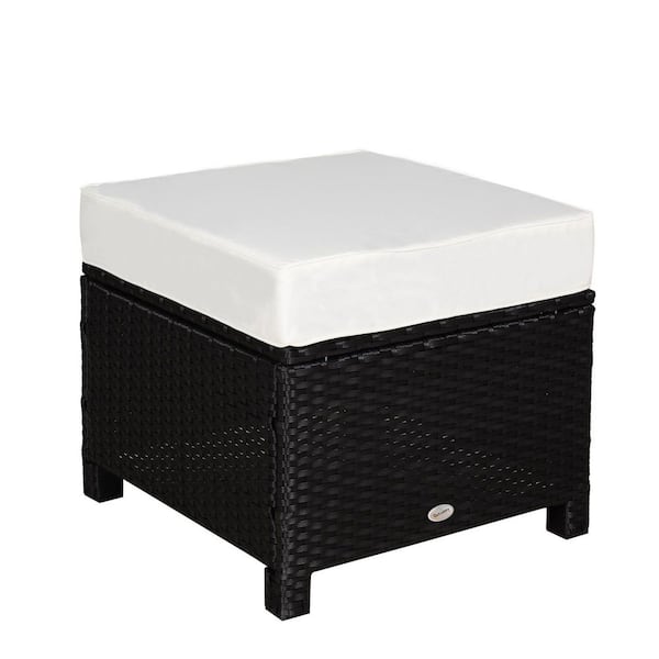 1-Piece 19.75 in. W x 19.75 in. D x 13.75 in. H Black Steel Outdoor ...