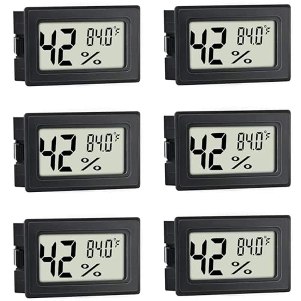 Justincity Mini Digital Thermometer Hygrometer Display Wireless Indoor ...