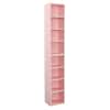 8-Tier 11.61 in. W x 9.25 in. D x 70.87 in. H Pink Linen Cabinet ...