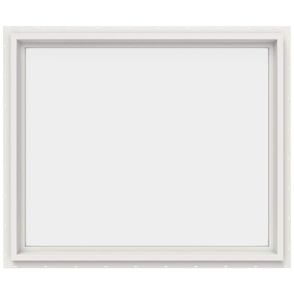 JELD-WEN 35.5 in. x 29.5 in. V-4500 Series White Vinyl Picture Window w ...