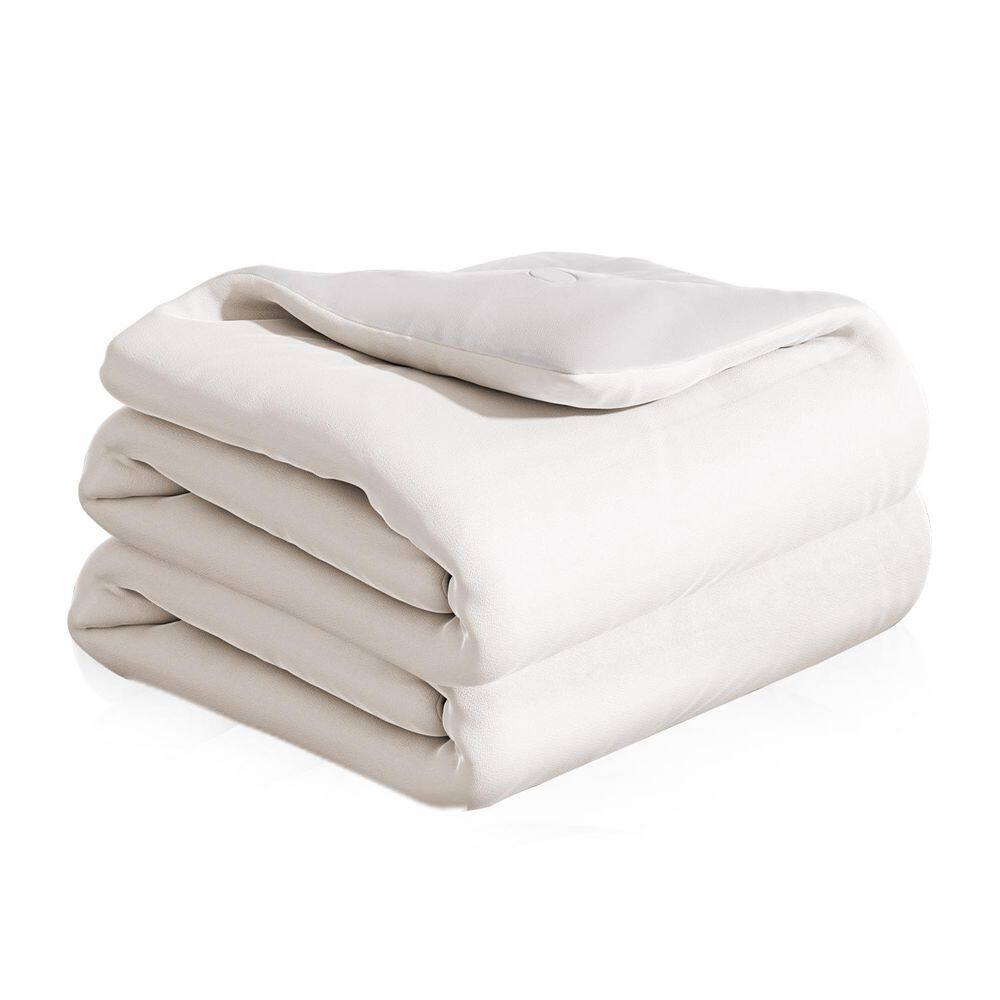 kayamas Cooling Blanket for Hot Sleepers Twin Ivory White Knitted Nylon ...
