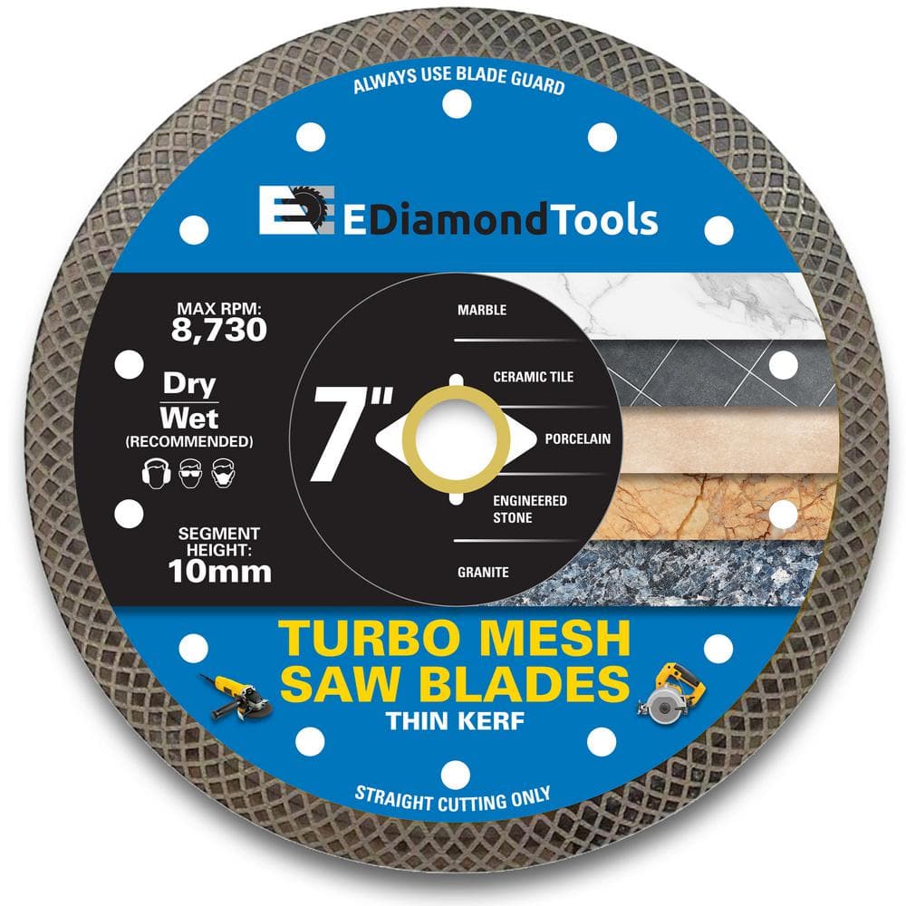 EDiamondTools 7 in. Porcelain Tile, Ceramic Tile, Marble or Granite ...