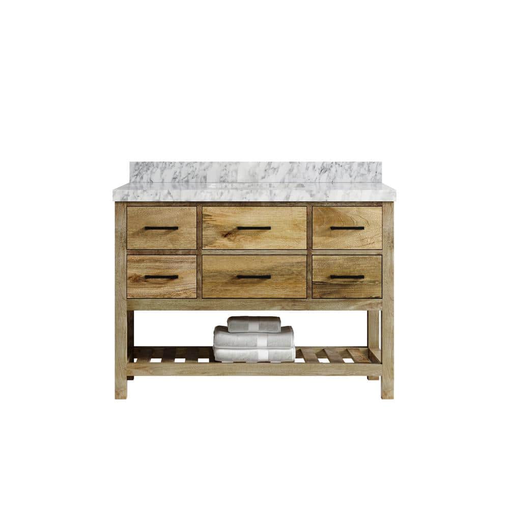 Willow Collections Parker Mango 48 in. W. x 22 in. D x 36 in. H Single Sink Bath Vanity in ...