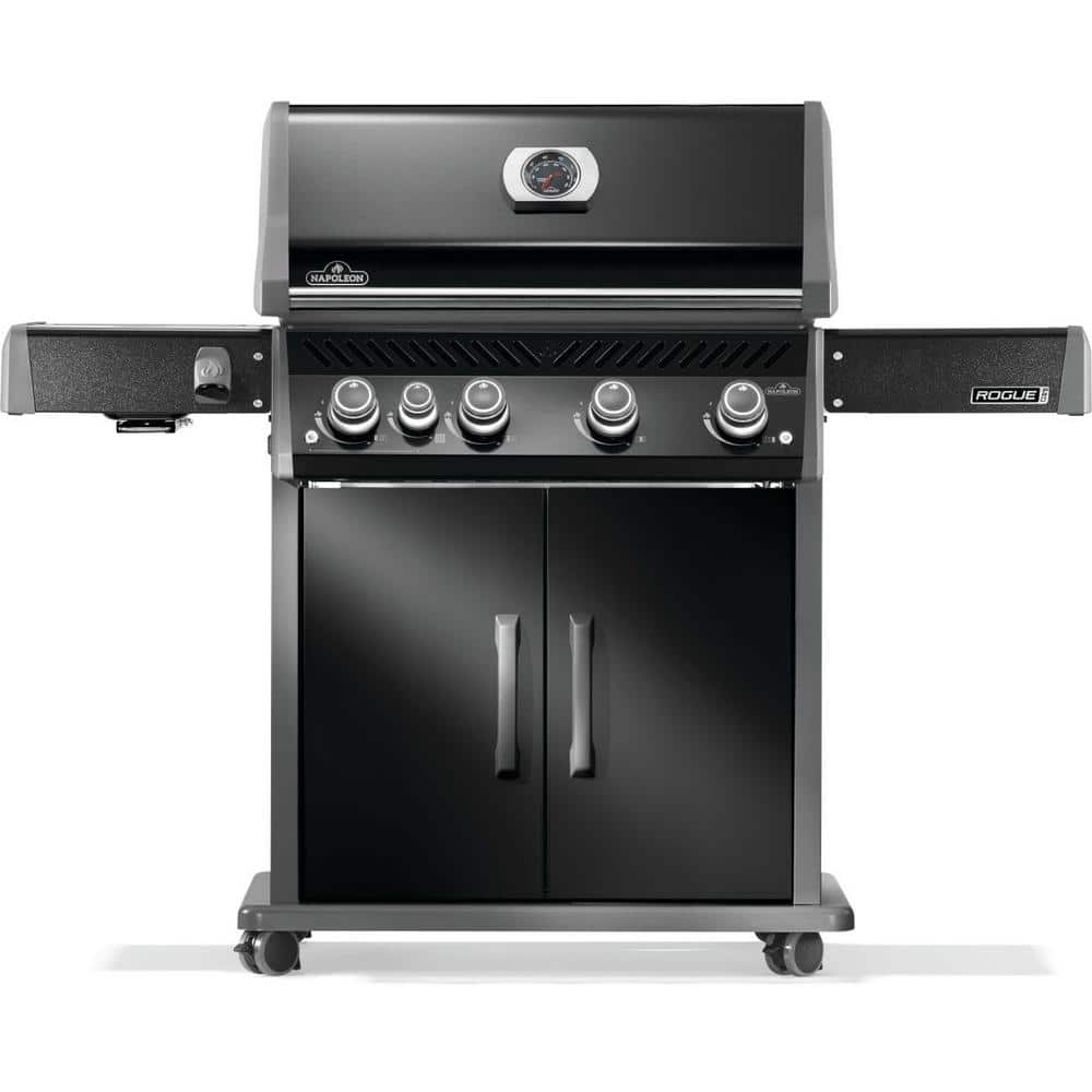 NAPOLEON Rogue PRO 525 5-Burner Natural Gas Grill in Black with ...