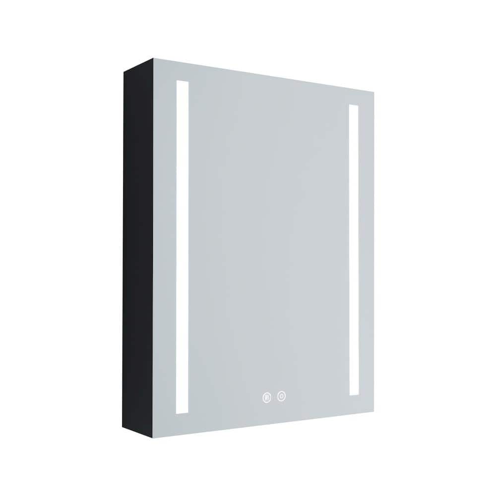 JimsMaison 20 in. W x 25 in. H Rectangular Aluminum Medicine Cabinet ...