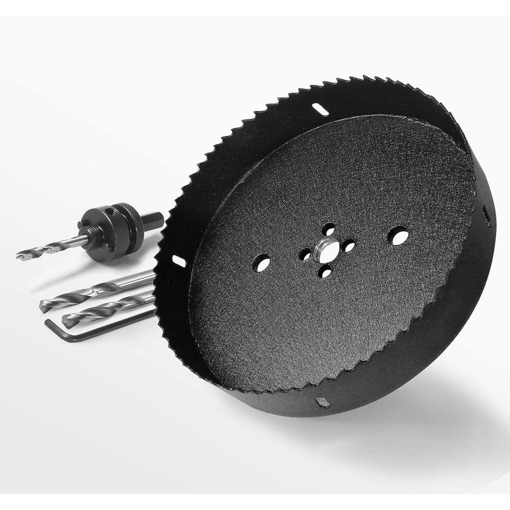 7-1/4 in. Bi-Metal Hole Saw with Quick Change Arbor Heavy Duty Cutting ...