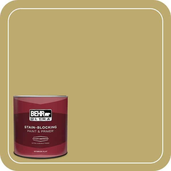BEHR ULTRA 1 qt. #370F-5 Coriander Seed Extra Durable Flat Interior ...