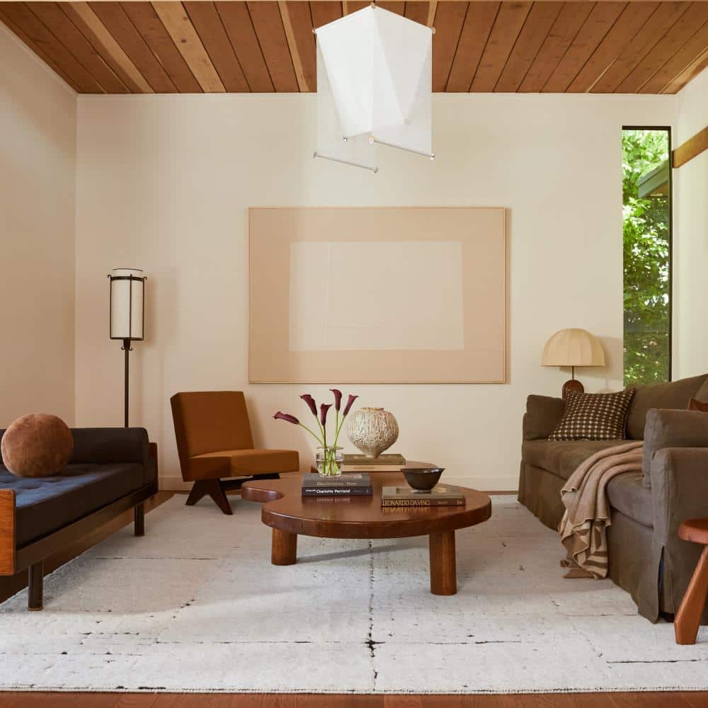 RUGS USA Arvin Olano Davos Tiled Wool Ivory 4 ft. x 6 ft. Area Rug ...