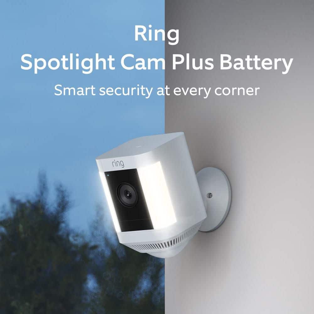 Ring Spotlight Cam Plus, Battery - Smart Security Video Camera with LED ...