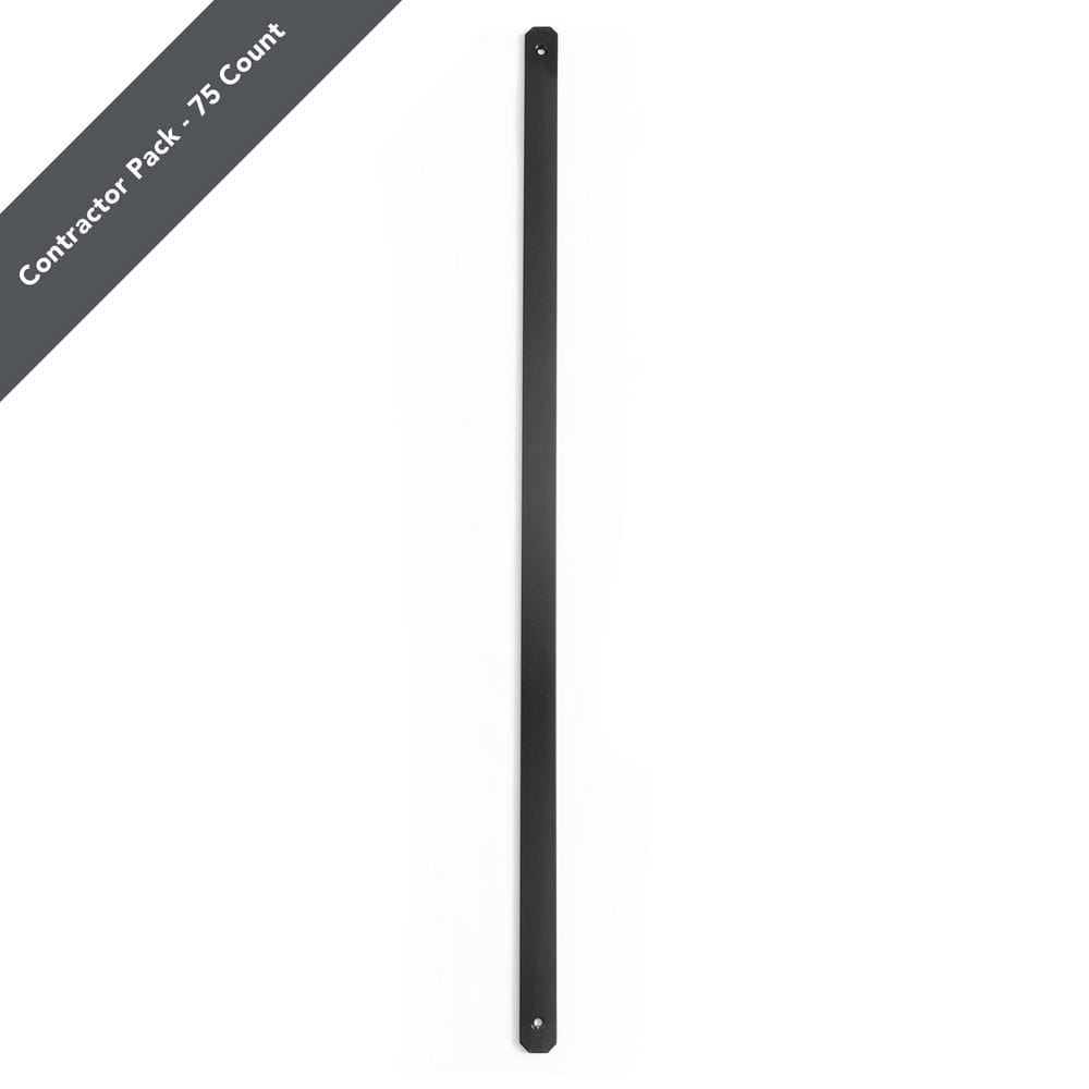 Deckorators 29-1/2 in. x 1 in. Black Aluminum Traditional Baluster (75 ...