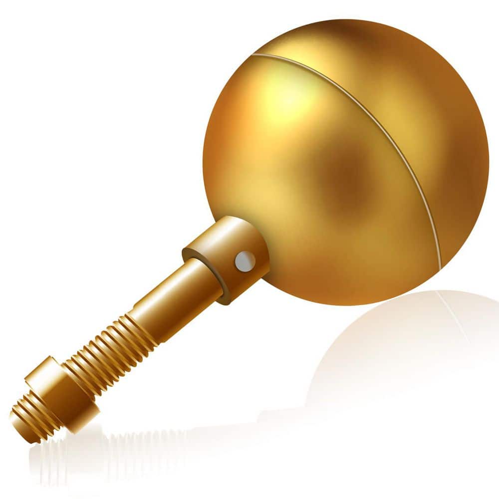 Ball Series 3 in. 2-Position Aluminum Flag Pole Topper (1-Pack ...