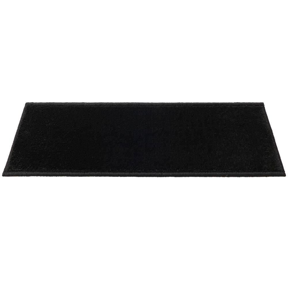 RugStylesOnline Custom Stair Treads Solid Black 7.5 in. x 26 in. Stair ...