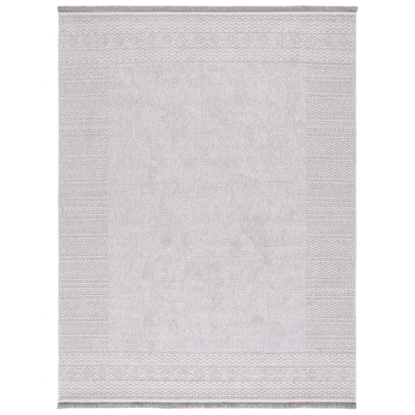 SAFAVIEH Camden 8 ft. x 10 ft. Gray Geometric High-Low Area Rug CAD658F ...