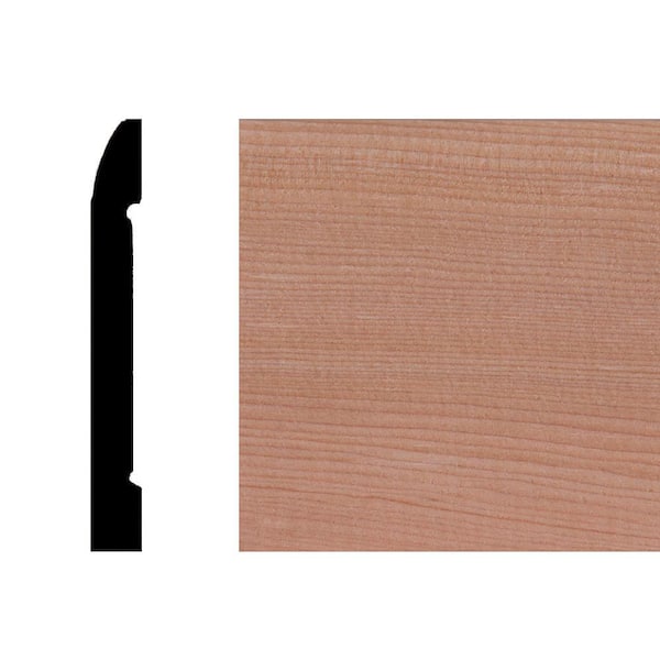 Builder's Choice LWM 723 7/16 in. x 3-1/4 in. Hemlock Wood Base ...