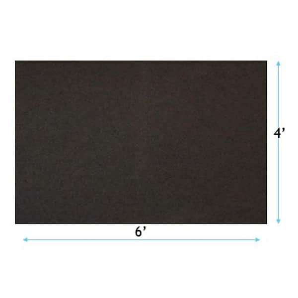 WF ATHLETIC SUPPLY Black 48 in. W x 72 in. L x 7mm T Large Premium ...