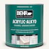 BEHR 1 qt. White Acrylic Alkyd Interior/Exterior Enamel Undercoater ...